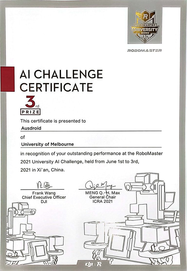 AI Challenge 2018 - Ausdroid Unimelb Student Group | Team Ausdroid